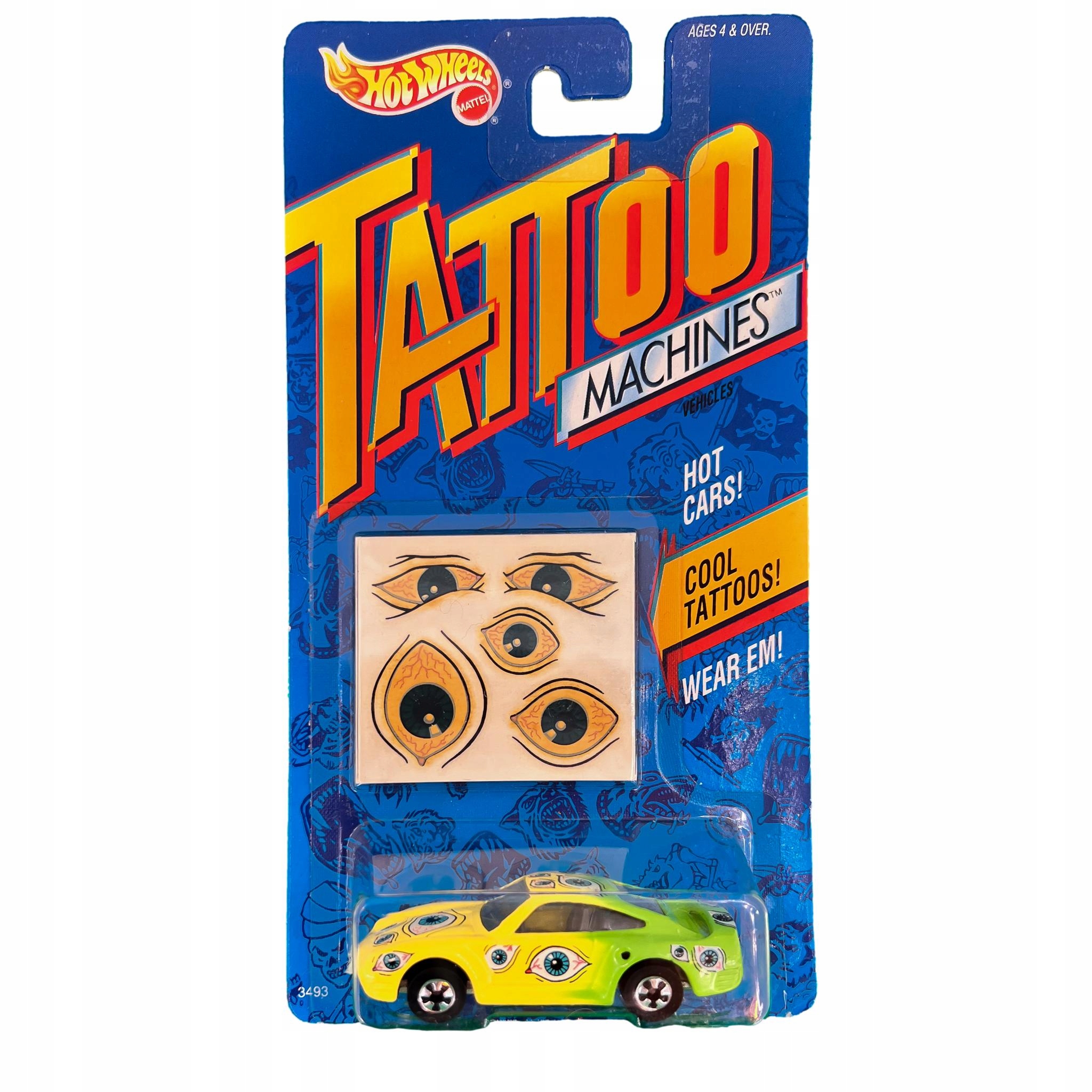 HOT WHEELS TATTOO MACHINES EYE-GOR 1993 UNIKAT (0074299098901) • Cena ...
