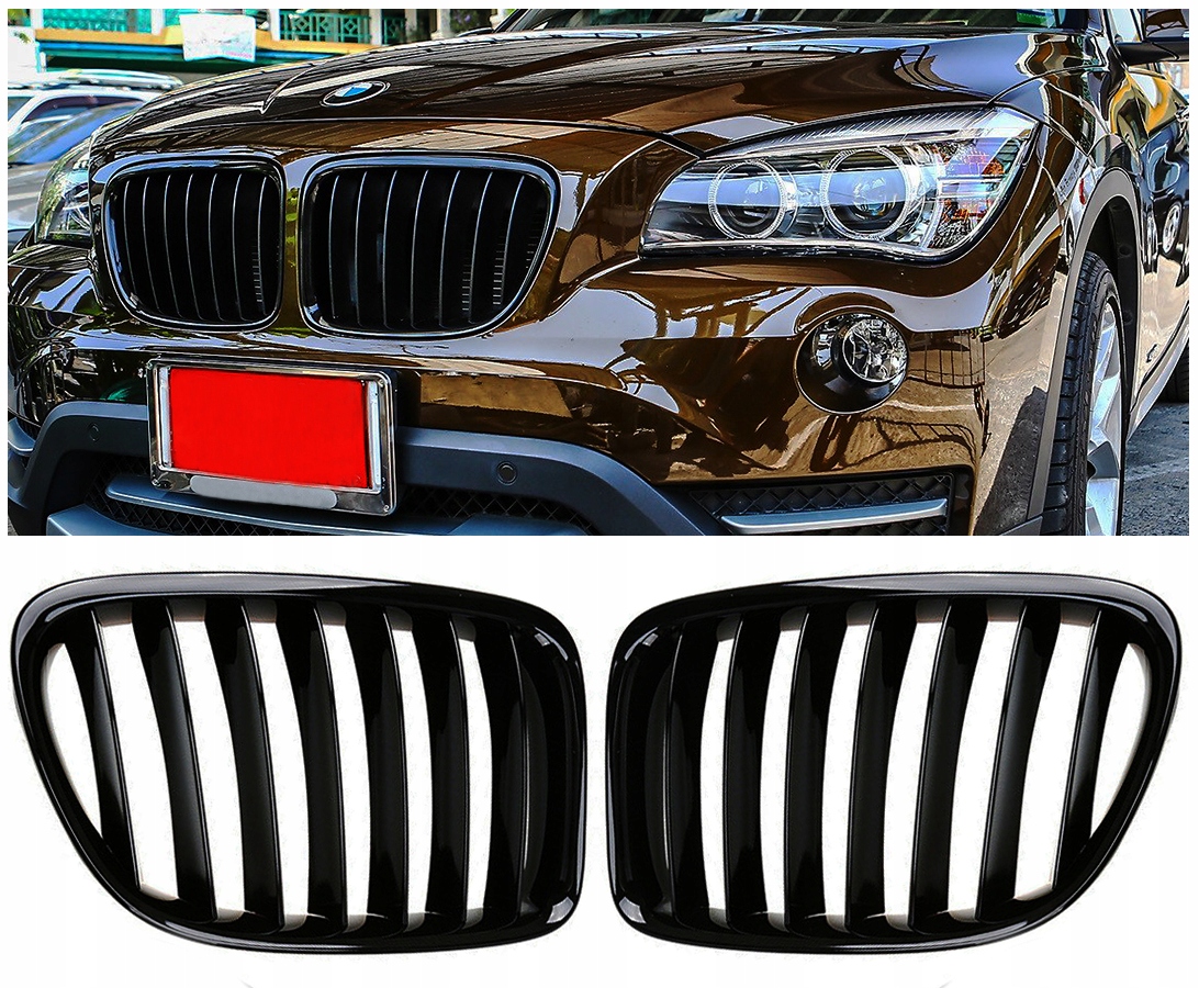036GB 2009 - Решітка для нирок BMW X1 E84 2009-2015 чорний глянець ...