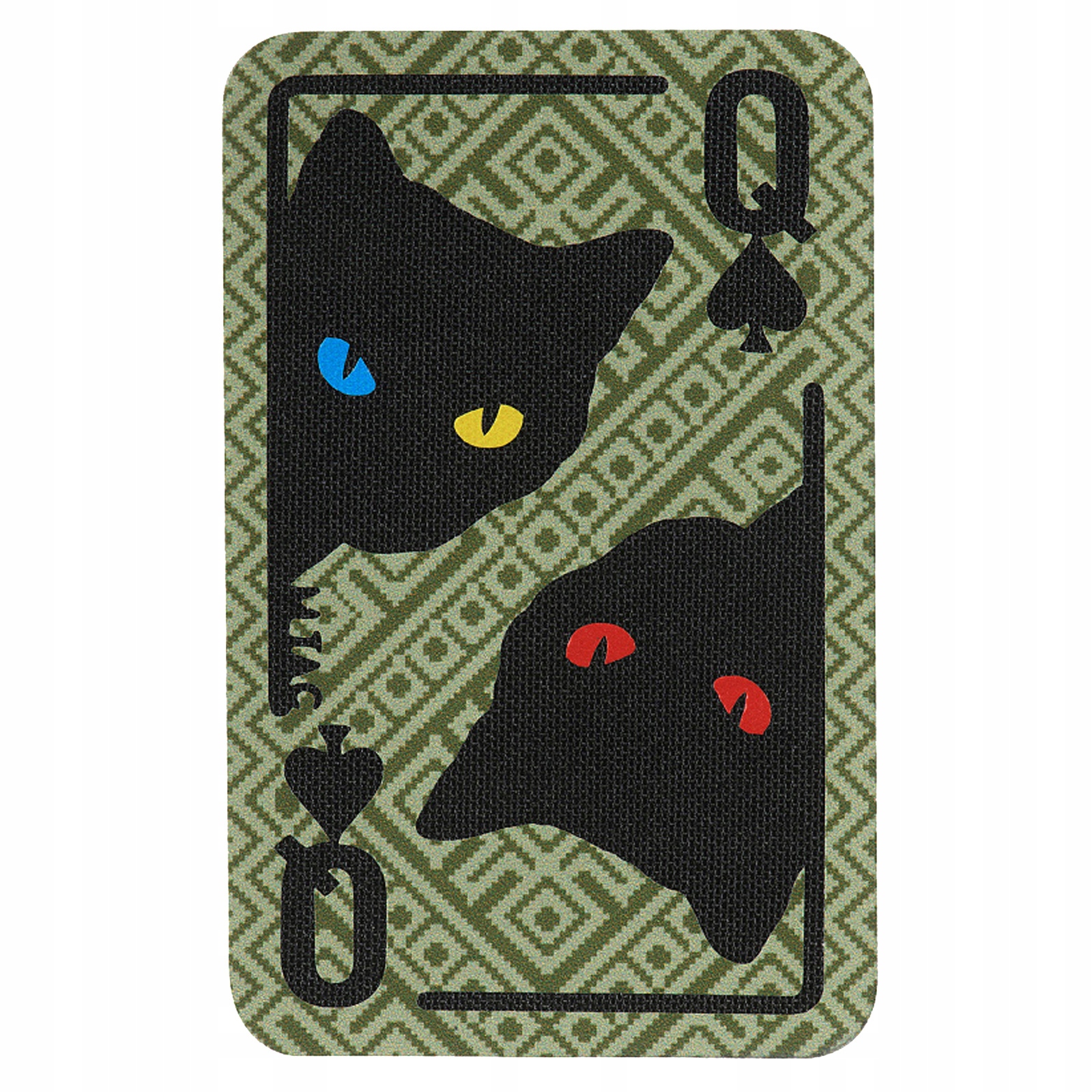 NASZYWKA NA RZEP KARTA PIK KOTY QUEEN OF SPADES M-TAC OLIWKOWA ...