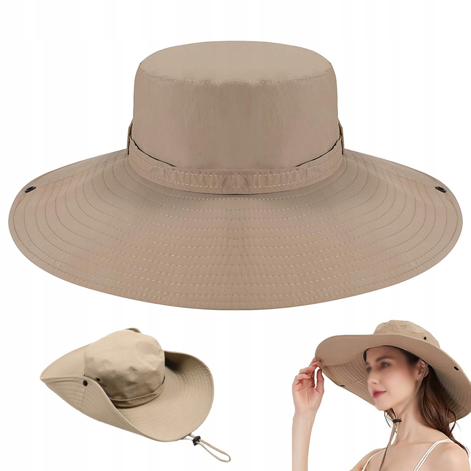 KAPELUSZ WĘDKARSKI WOJSKOWY FILTR UV UNIWERSALNY (0886545106199) • Cena, Opinie • Kapelusze ...