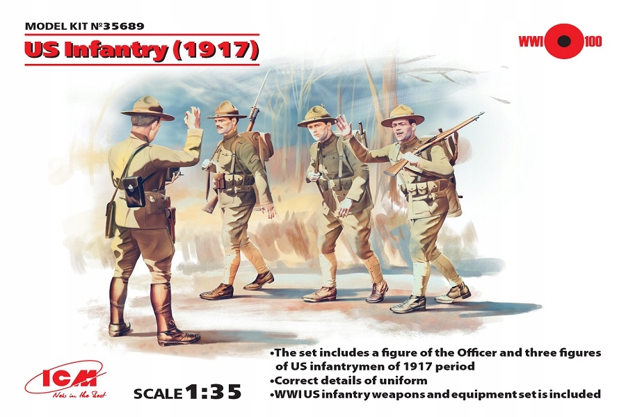 ICM 35689 1:35 US Infantry 1917 - porównaj ceny - Allegro.pl