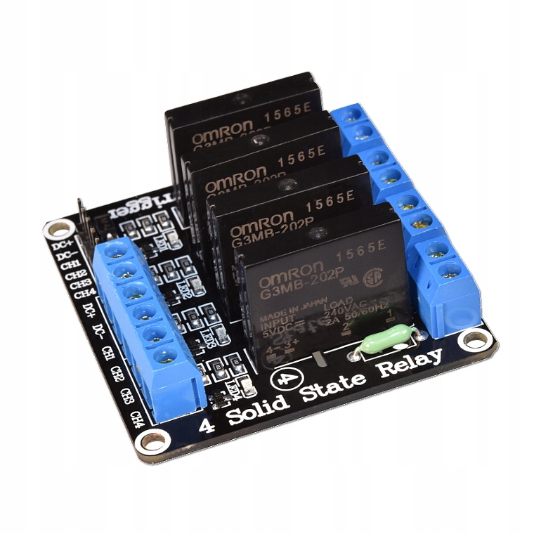Elektronický relé SSR 4-kanálové 5V Arduino za 163.00CZK - Allegro