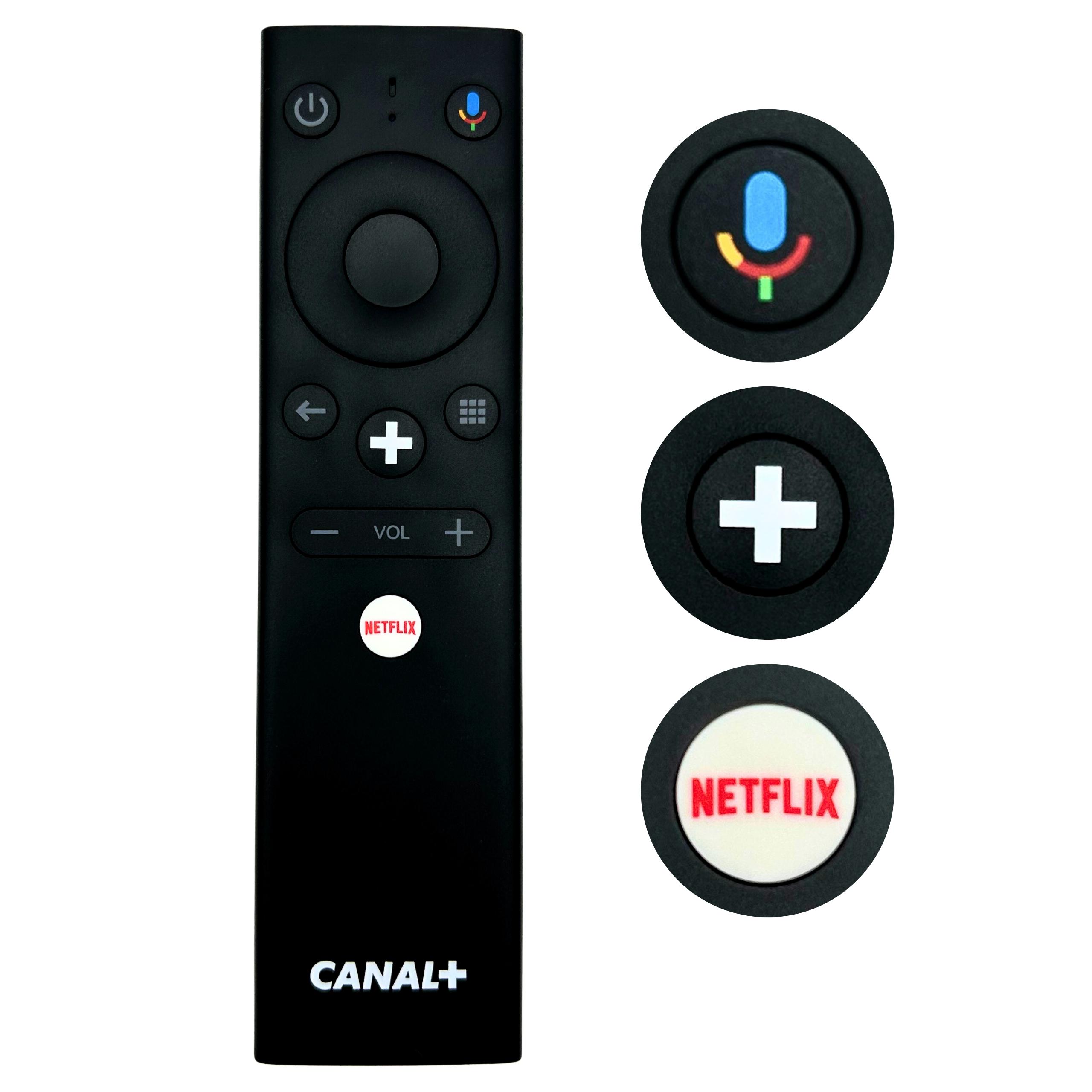 PILOT CANAL+ BOX 4K PRZYCISK NETFLIX ORYGINAŁ CZARNY+ BATERIE - Sklep ...