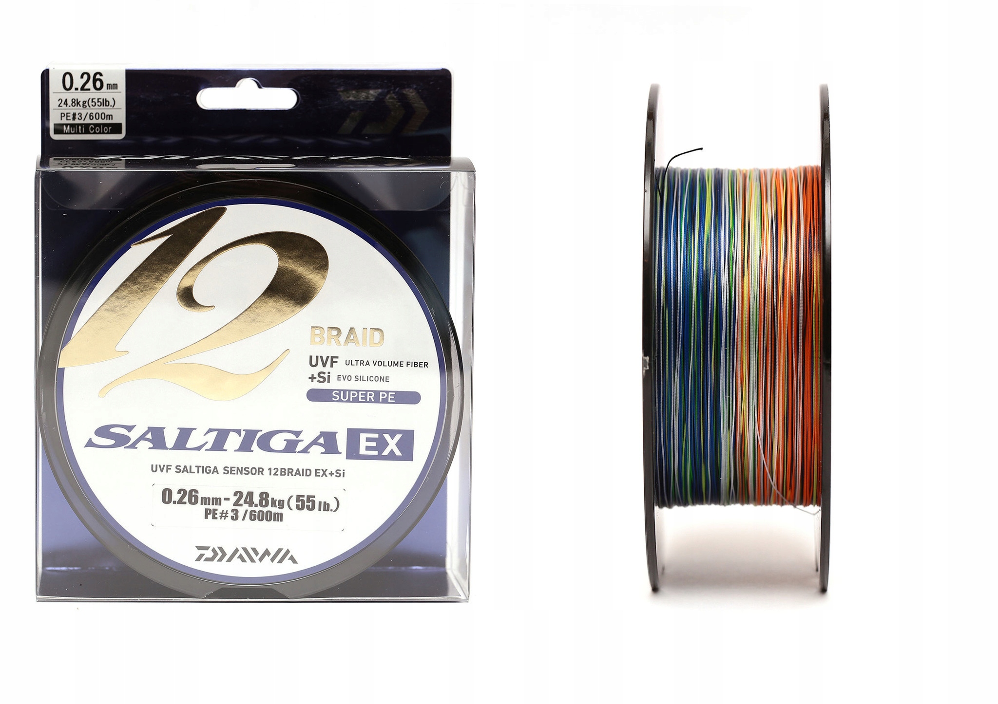 Plecionka Daiwa A SALTIGA 12-BRAID EX 0,26 mm x 600 m - 4059845051186 - 16853417364 - Allegro