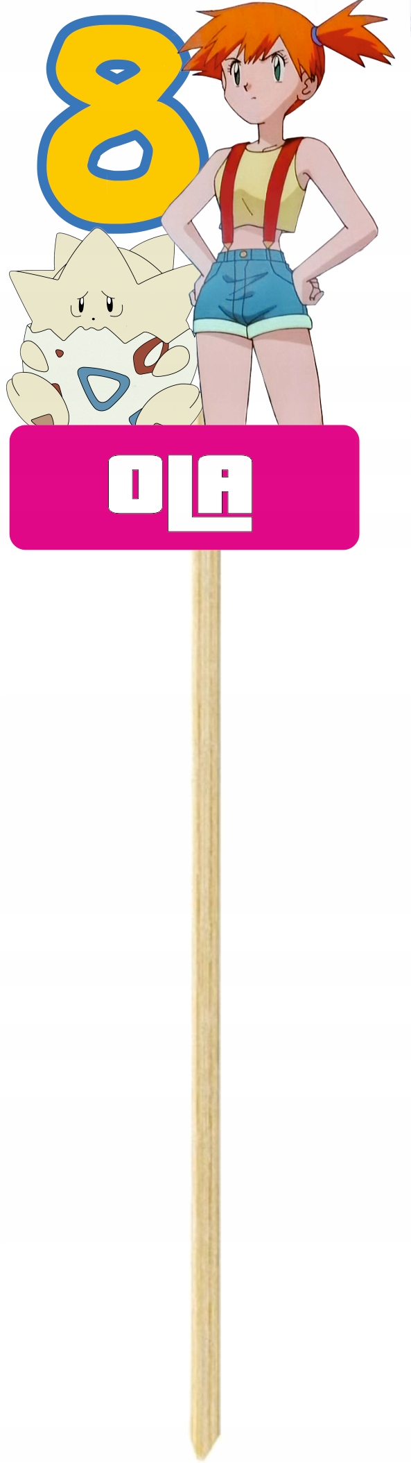 TOPPER NA TORT 8 URODZINY POKEMON PERSONALIZOWANY • Cena, Opinie ...