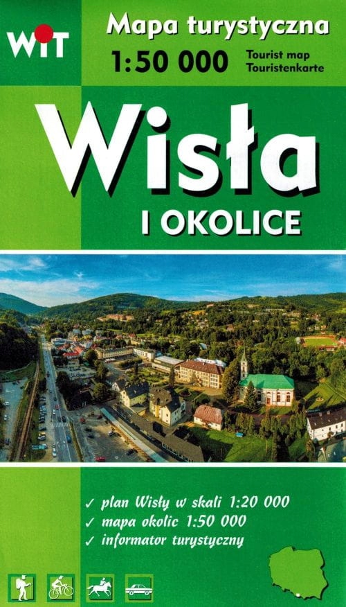 Wisła i okolice. Mapa turystyczna w skali 1:50 000 Praca zbiorowa - 12 ...