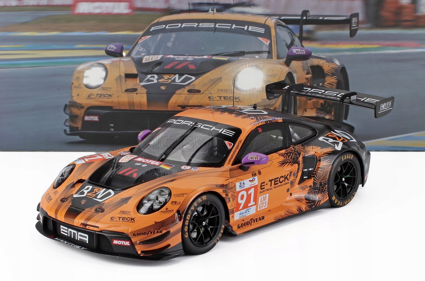 PORSCHE 911 992 GT3 R TEAM MANTHEY EMA #91 VÍTĚZ LMGT3 HURING IXO 1:18 ...