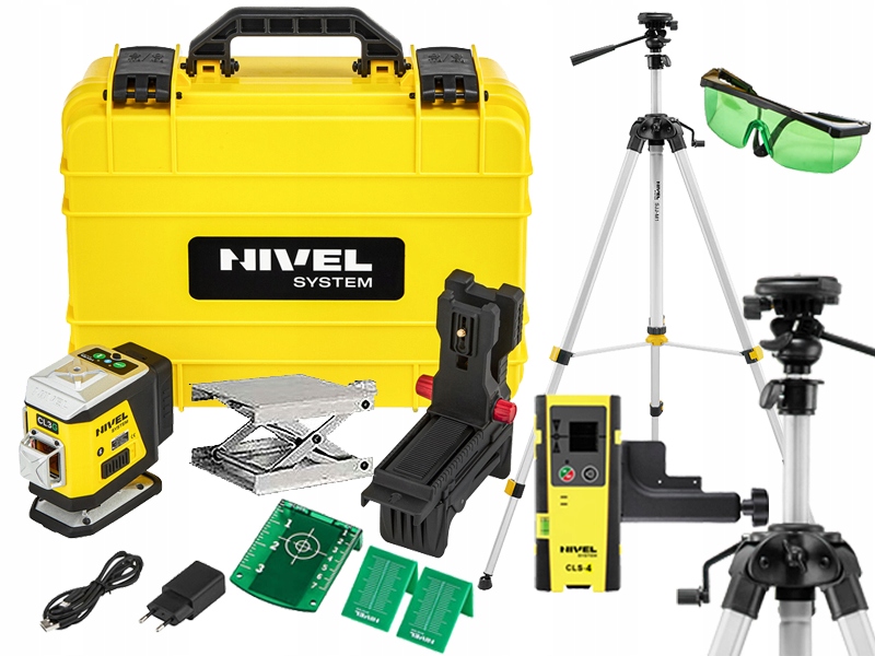 Laser krzyżowy zielony 3x360° bluetooth Nivel System CL3G ...