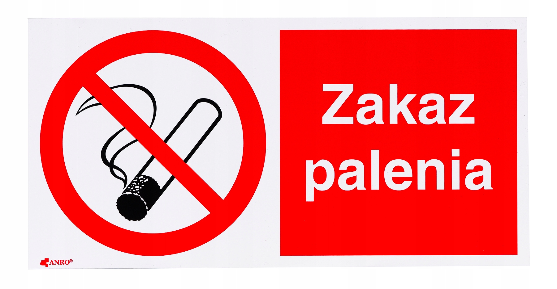 TABLICZKA TABLICA ZAKAZ PALENIA PAPIEROS PCV 20X40 (TABLICA ZAKAZ ...