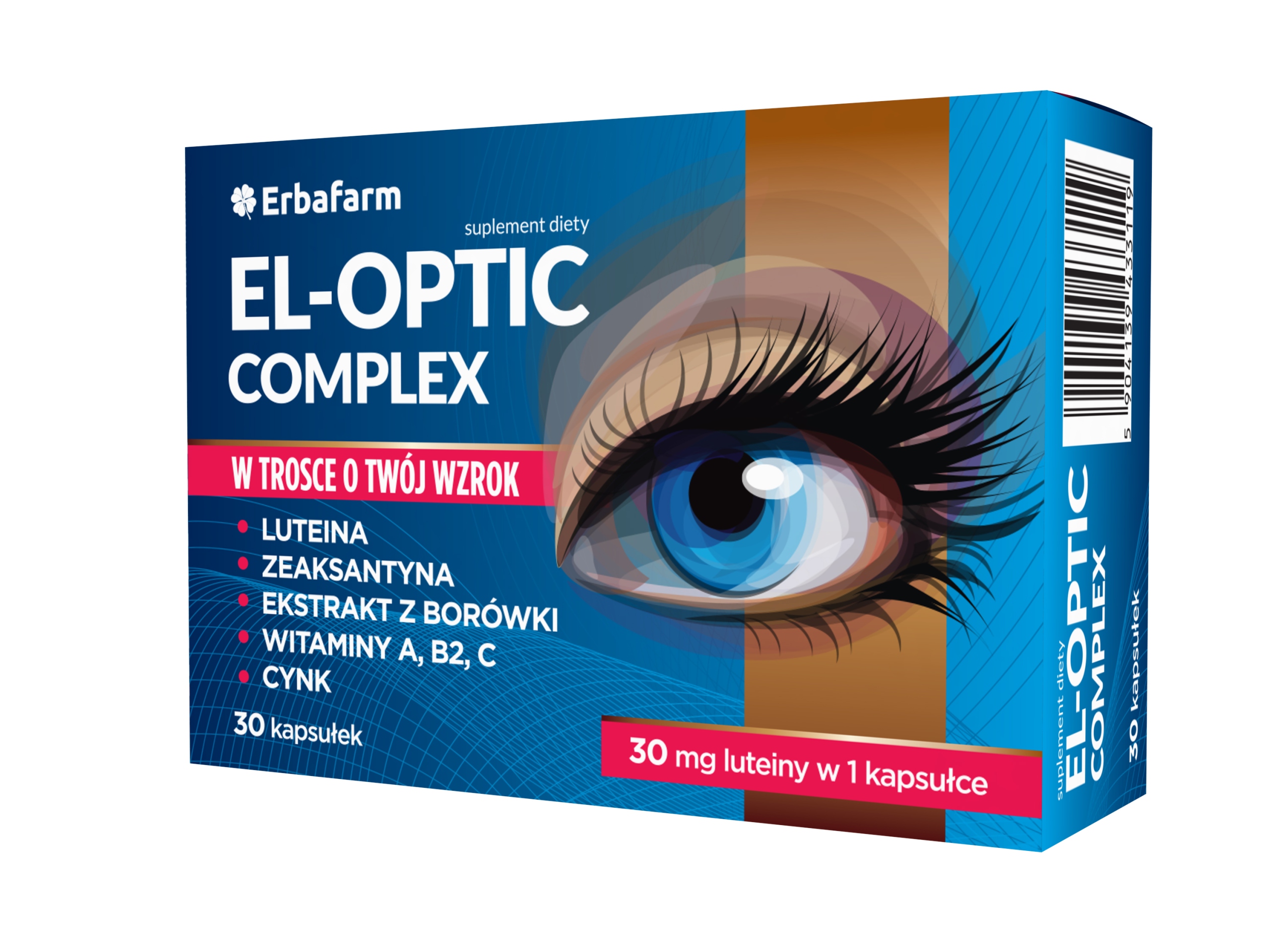 EL-OPTIC komplex, lutein 30 mg za 118.00CZK - Allegro