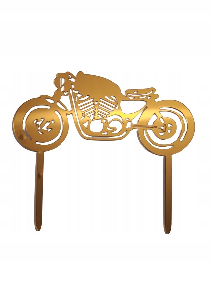 TOPPER MOTOR HARLEY NA TORT ZŁOTY WYCINANY LASEREM (5905908321750 ...