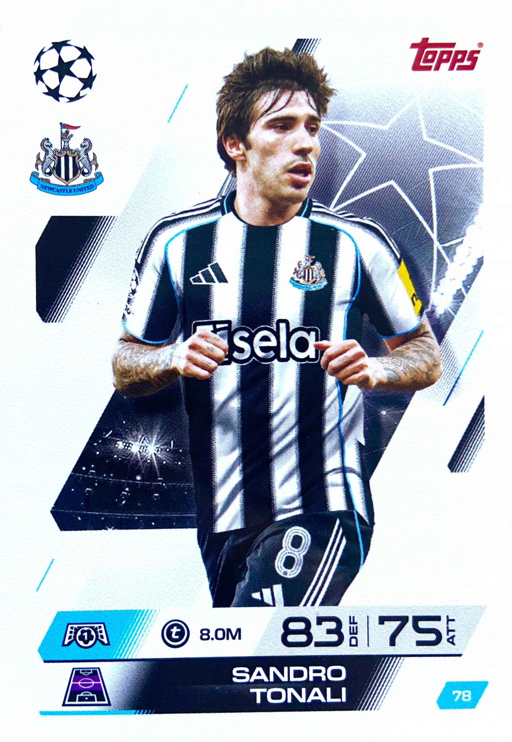 MATCH ATTAX UCL 2025/26 2026 78 SANDRO TONALI NEWCASTLE za 290.00HUF-ért - Allegro