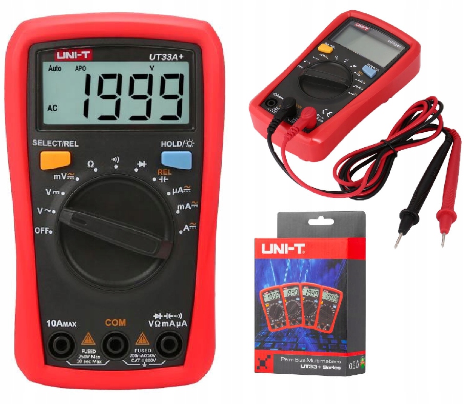UNI-T UT-33A+ MIERNIK PRĄDU UNIWERSALNY AUTOMAT - Sklep, Opinie, Cena w Allegro.pl
