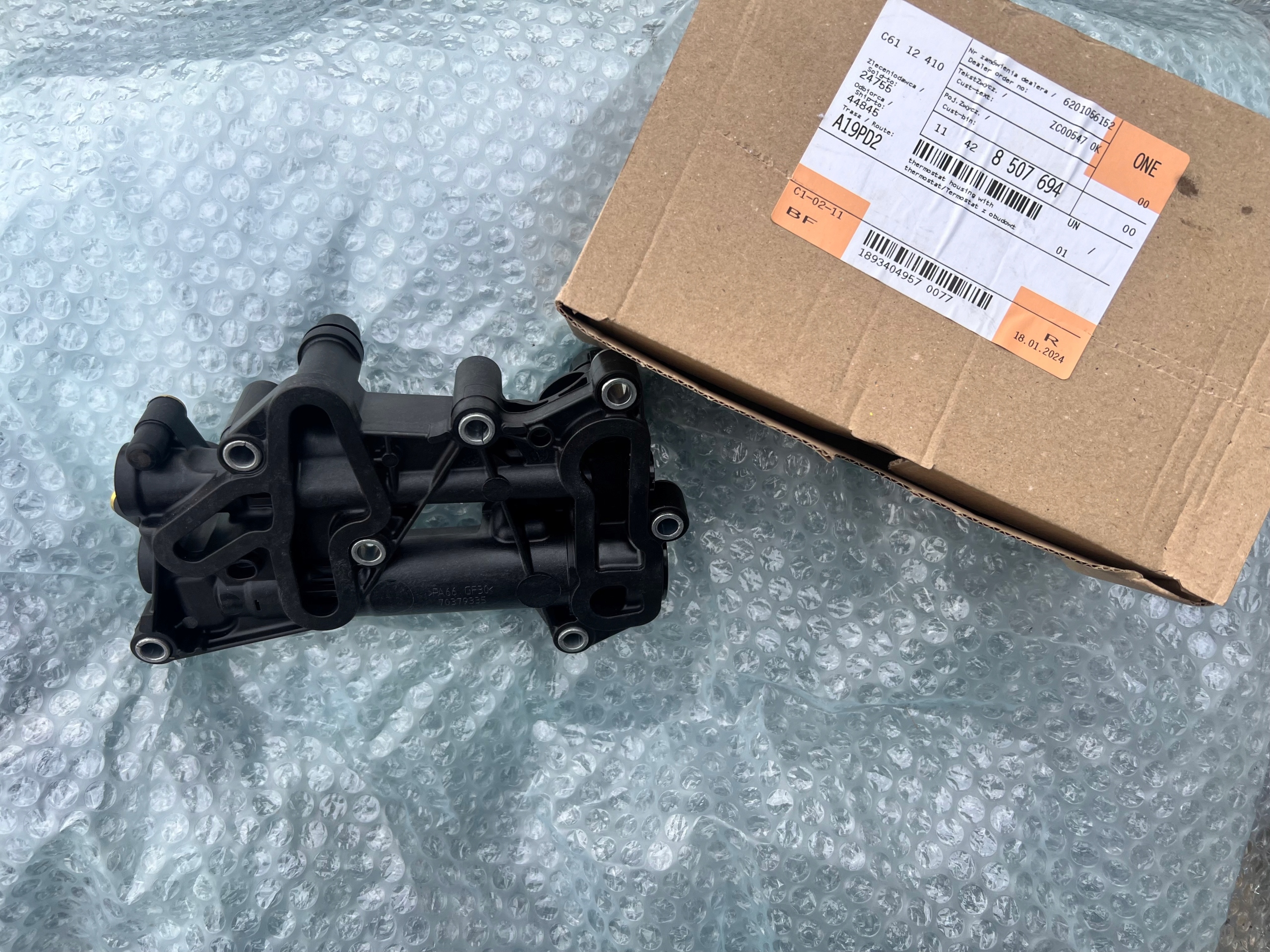 BMW E70 E90 F01 F10 F15 F20 F30 N47 N57 TERMOSTAT Z OBUDOWĄ OEM ...