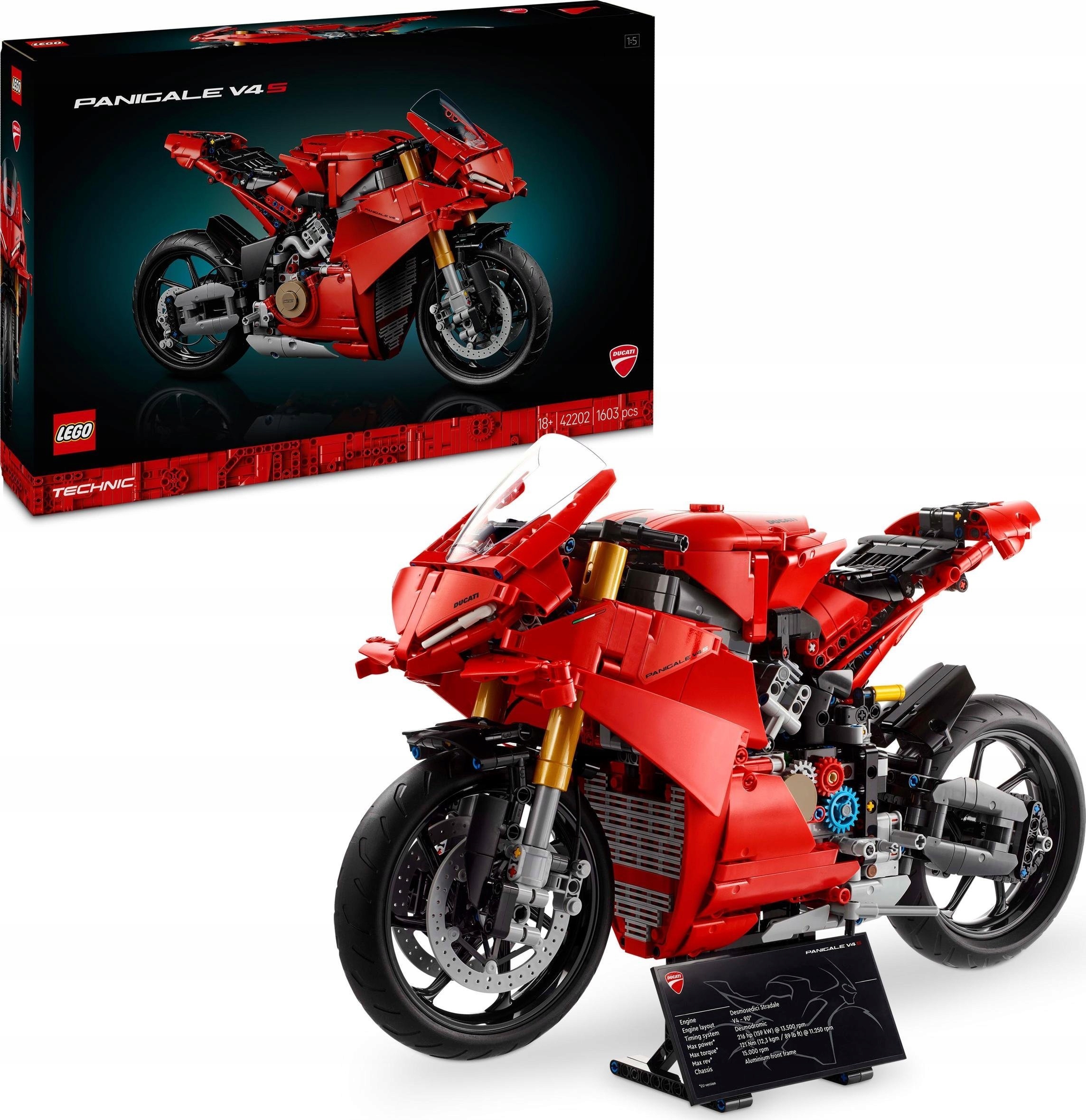 LEGO Technic 42202 Technic 42202 Ducati Panigale V4 S motocykl ...