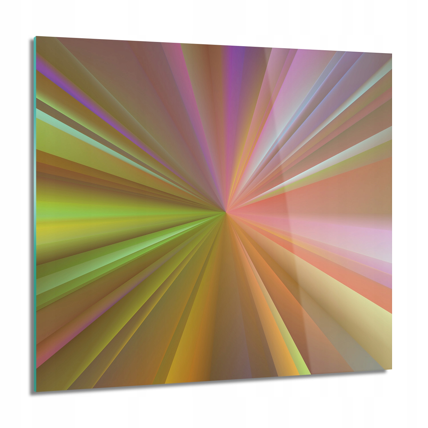 Kolorowe linie Obraz szklany ścienny 60x60 grafika • Cena, Opinie - Allegro