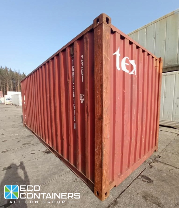 Kontener morski 20DC 20DV magazyn używany • Cena, Opinie • Kontenery ...