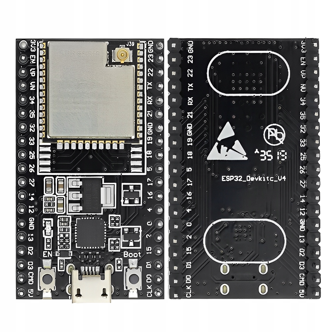 Prevodník Lolino Prototypová doska ESP32-WROOM-32U V4 WIFI SMA - Allegro