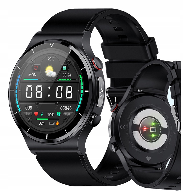 ZEGAREK KARDIOWATCH E88 EKG ZABURZENIA RYTMU GLUKOMETR PL MENU – Jamlux