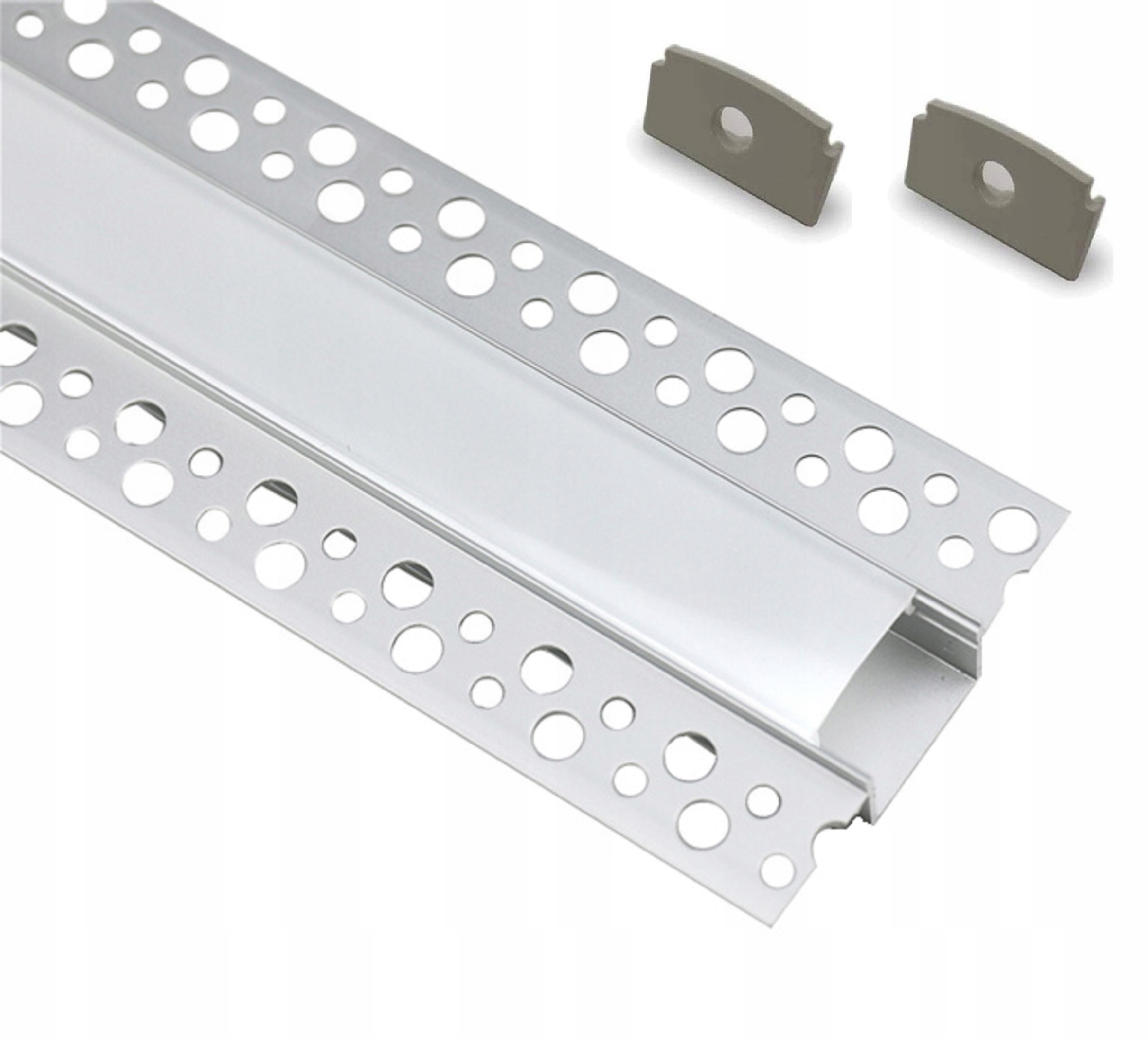 PROFIL aluminiowy LED 1m anodowany płyty karton gips na 2 taśmy ...