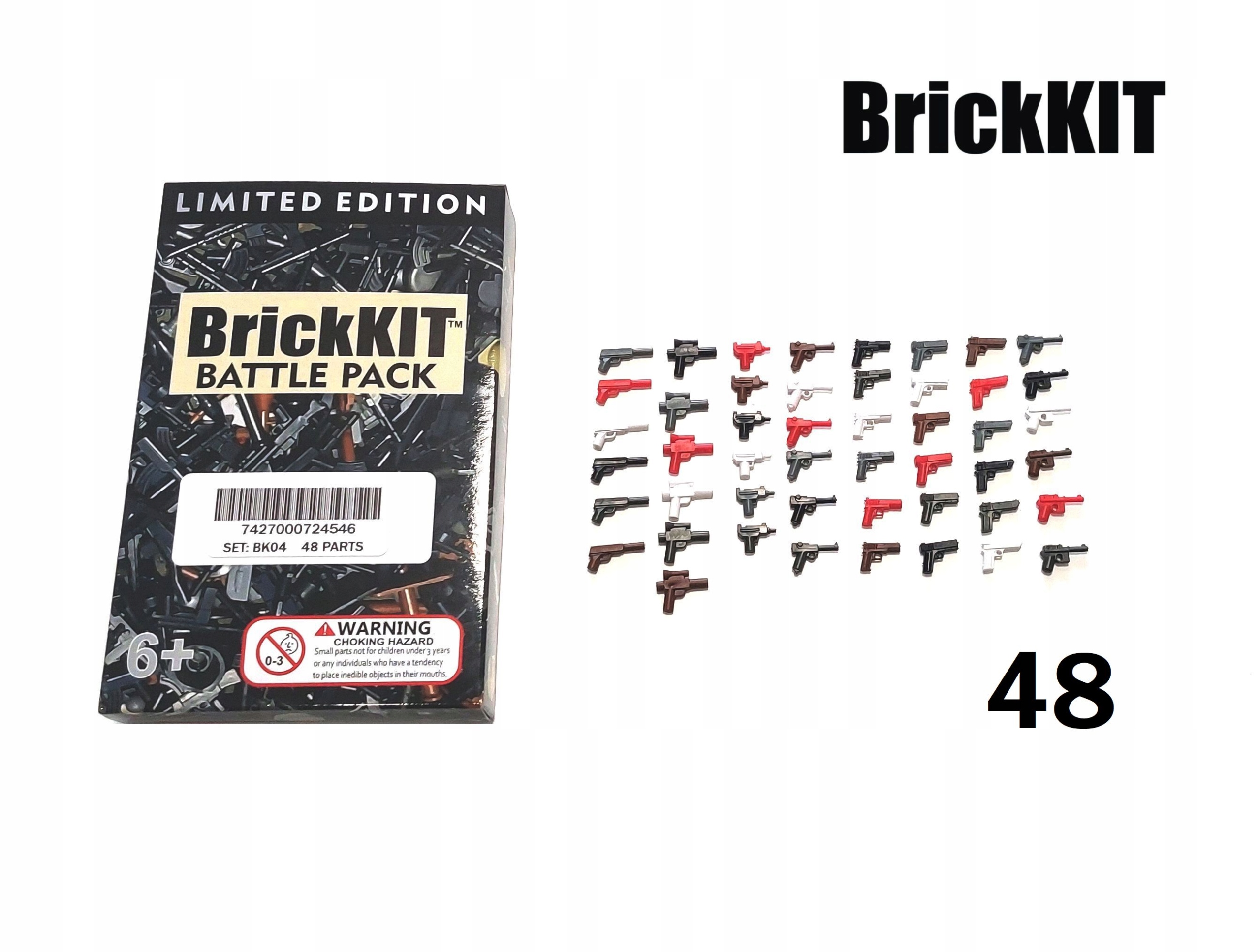 BrickKIT Pistole pro mini figurky WW2 BK04 48ks za 124 Kč - Allegro