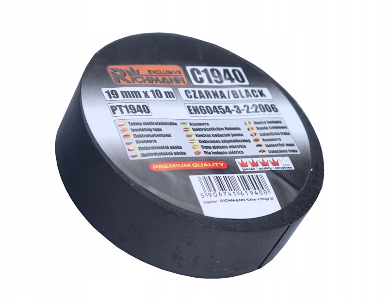 TAŚMA IZOLACYJNA PCV/PVC 19mm x 10m C1940 RICHMANN - Sklep, Opinie ...