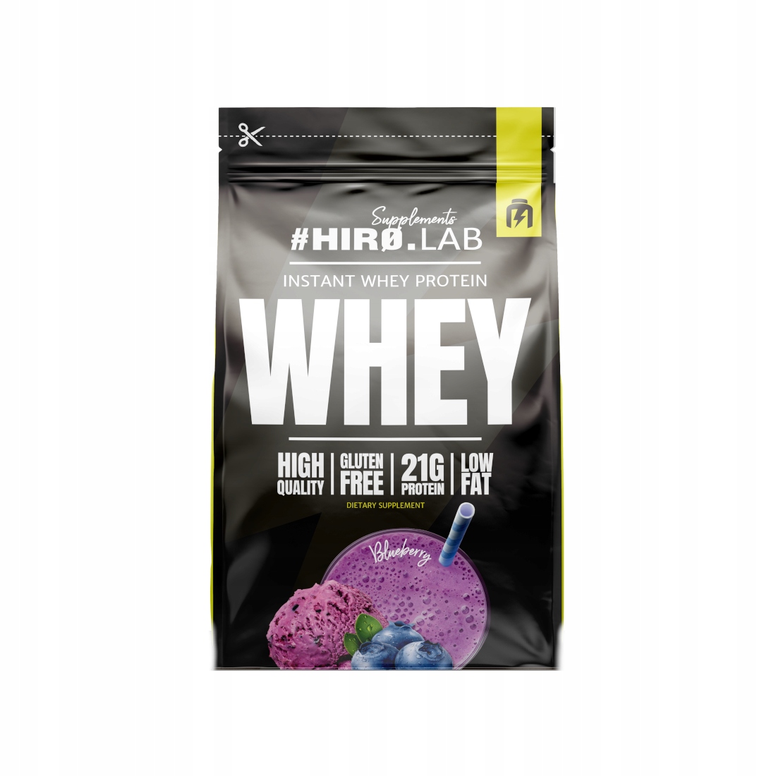 Proteínový koncentrát - WPC HIRO.LAB prášok 750 g bobuľová príchuť ...