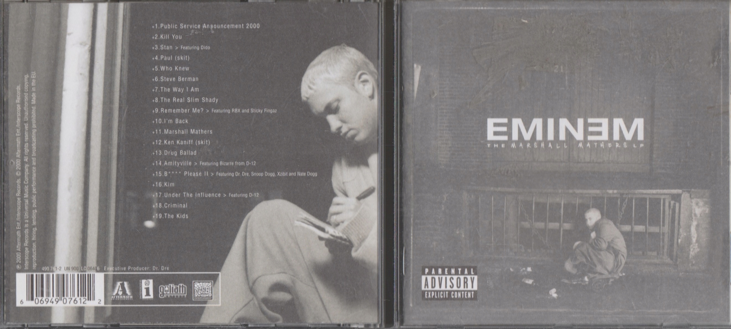 Płyta CD Eminem - The Marshall Mathers LP 2000 I Wydanie ...