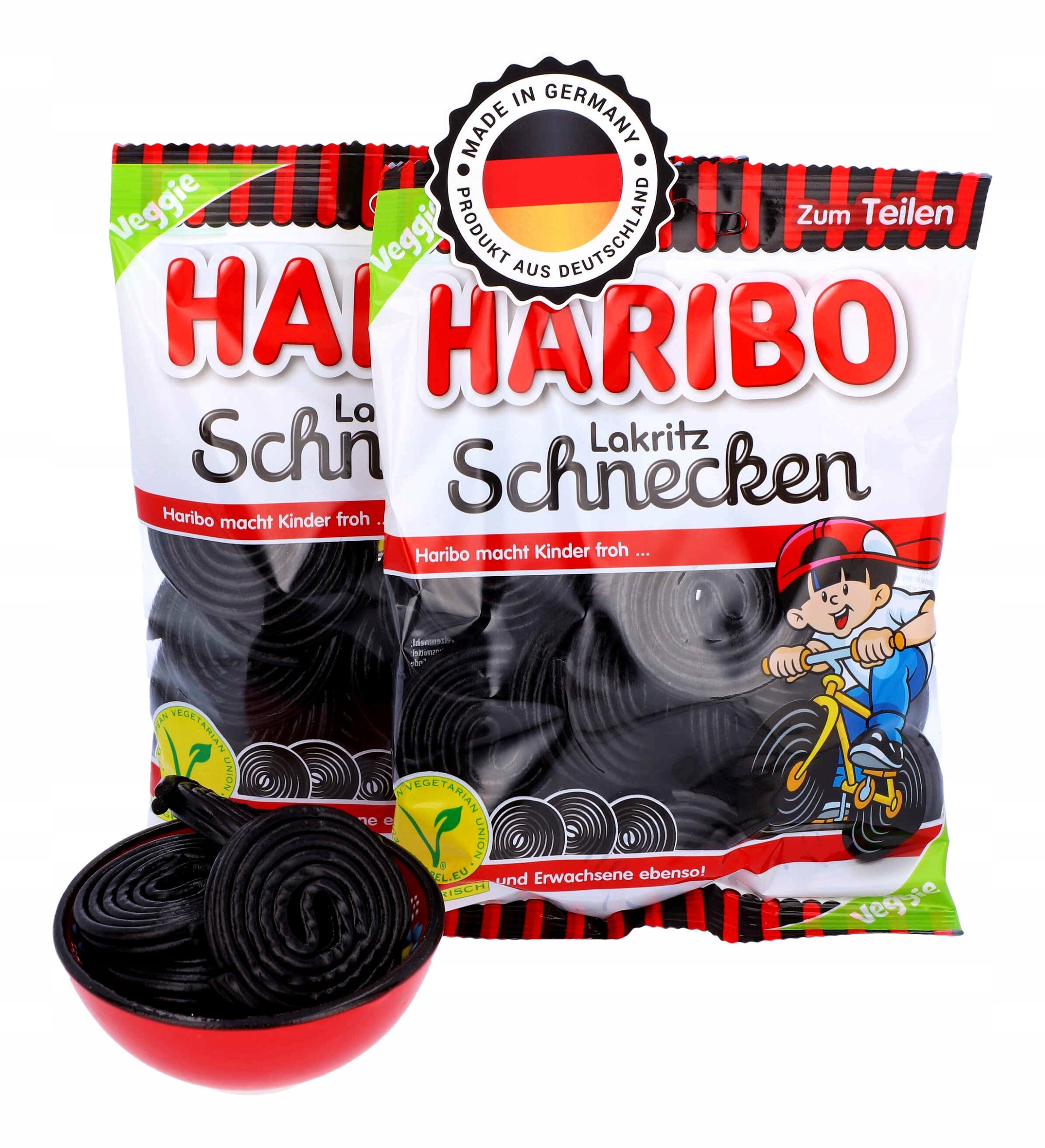 Haribo Lakritz Schnecken ŚLIMAKI O SMAKU LUKRECJI 175 g Z DE ...