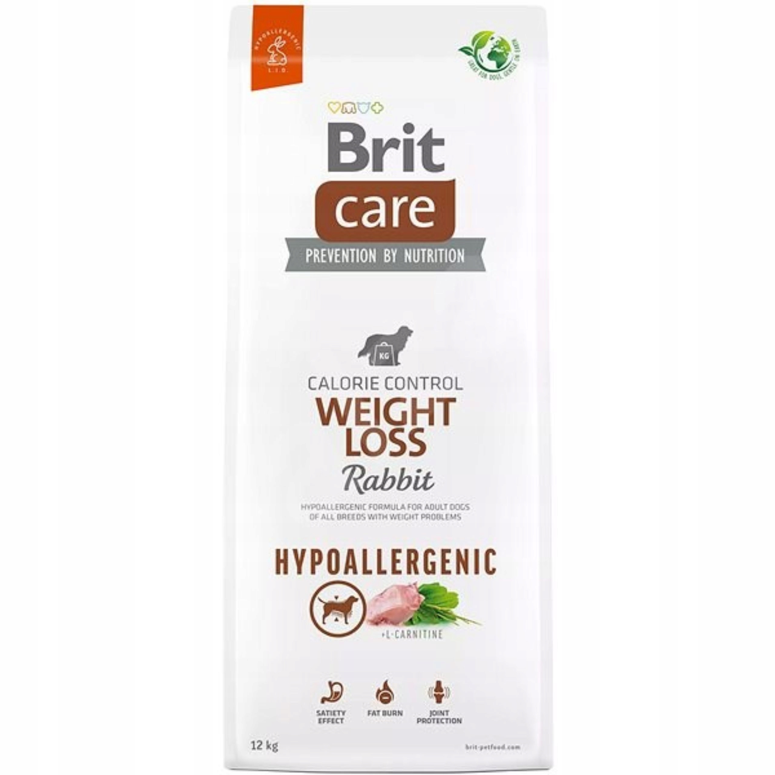 Brit Care Hypoallergenic Weight Loss Rabbit Sucha karma dla psa 12kg ...