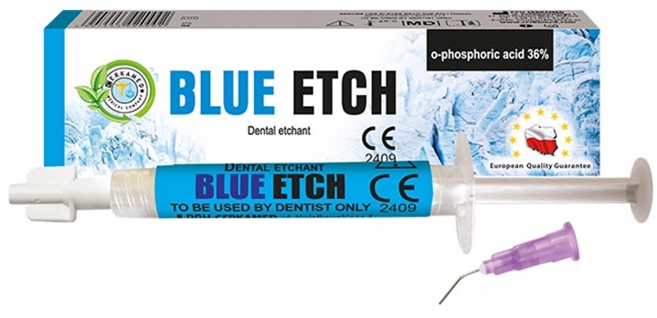 WYTRAWIACZ STOMATOLOGICZNY BLUE ETCH, KWAS O-FOSFOROWY 36% CERKAMED 2ml (5907553020002) • Cena ...