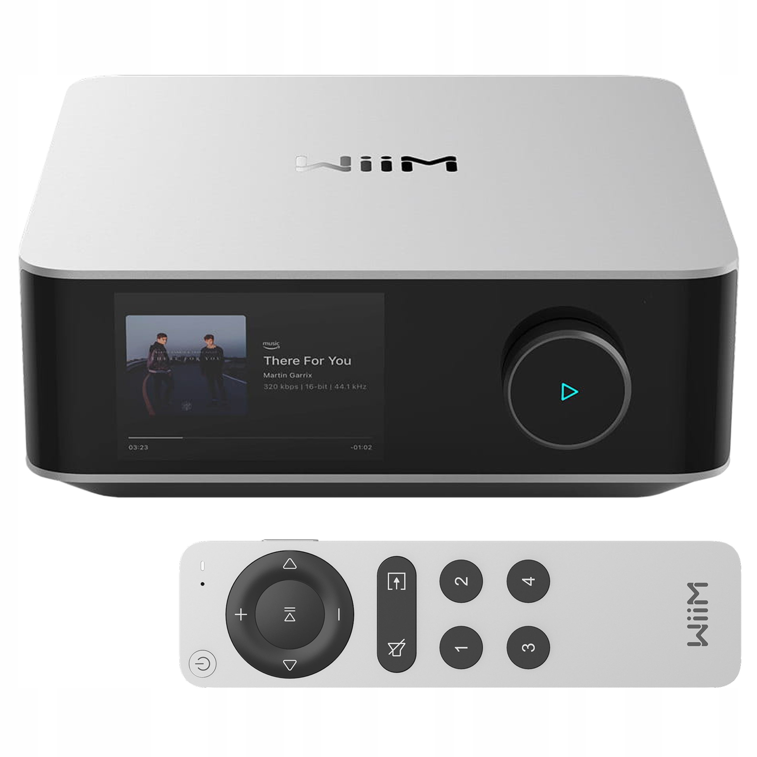WIIM AMP ULTRA WZMACNIACZ STEREO STREAMING WIFI HDMI ARC SREBRNY ...