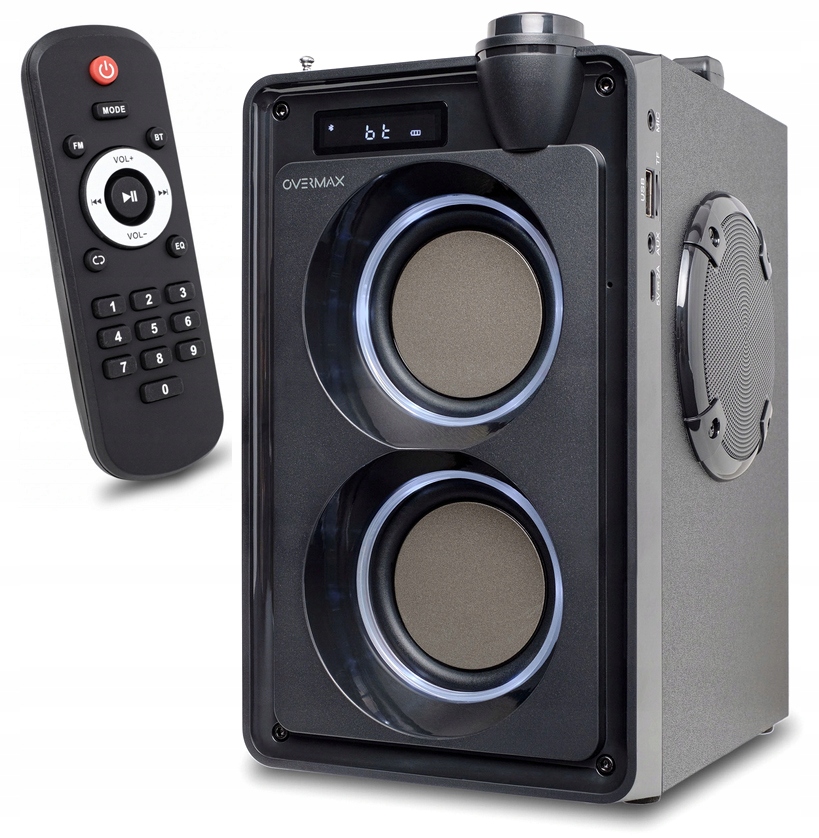 VEZETÉK NÉLKÜLI HANGSZÓRÓ OVERMAX SOUNDBEAT 5.0 - 20W LED FM USB SD TWS ...