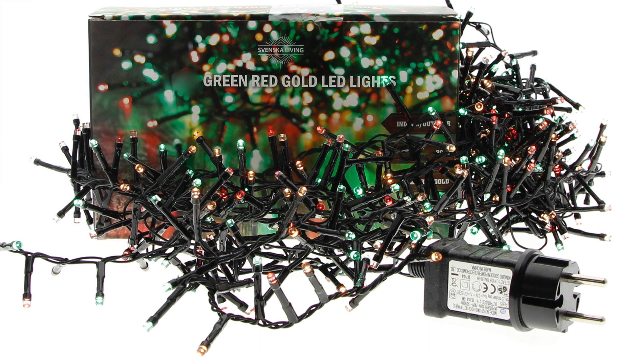 OŚWIETLENIE ZEWNĘTRZNE LAMPKI 1500 LED 30 M TIMER (5903624884498 ...