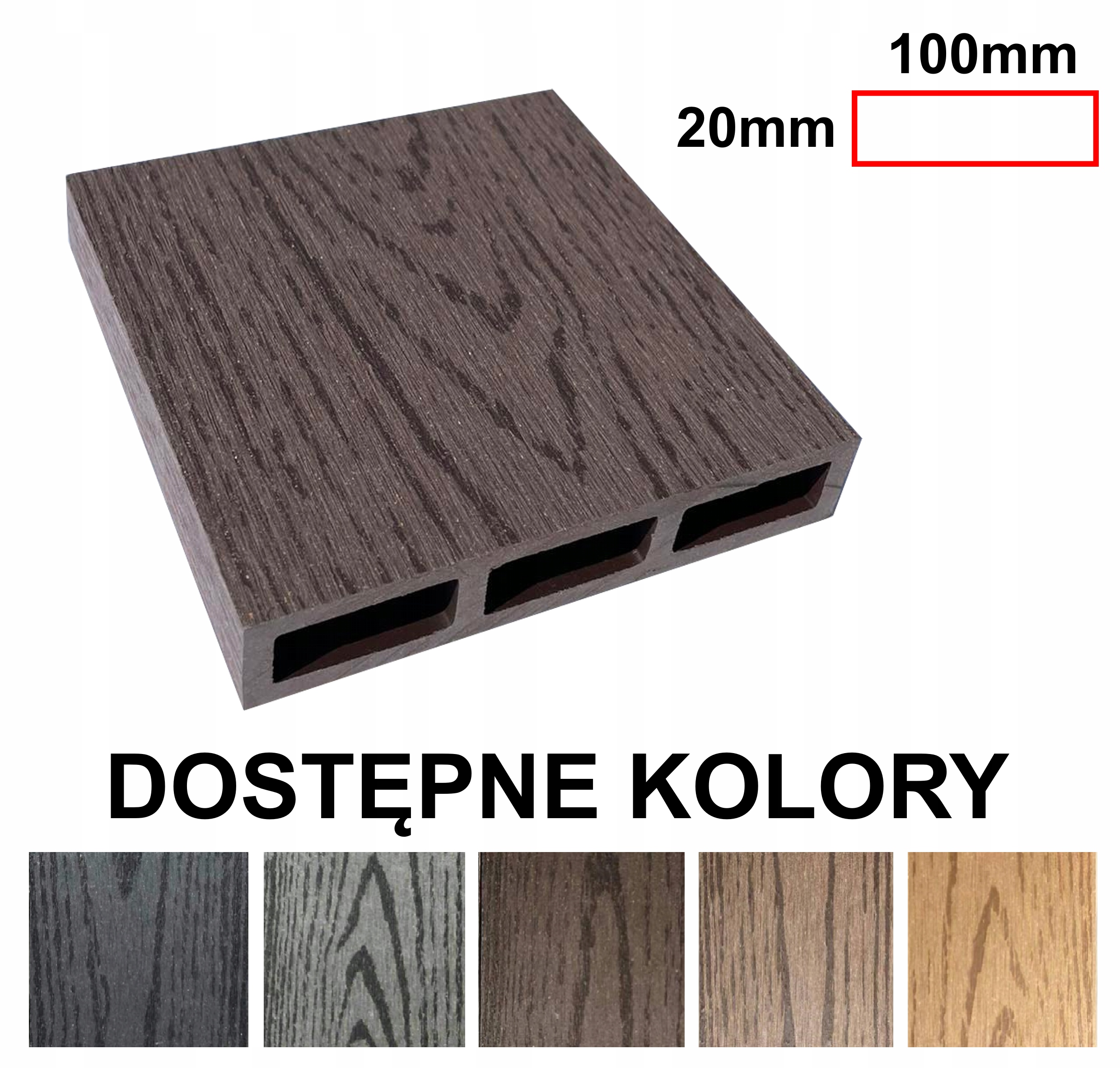 DESKA KOMPOZYTOWA 100x20 KUP OD PRODUCENTA WPC • Cena, Opinie • Siatka ...