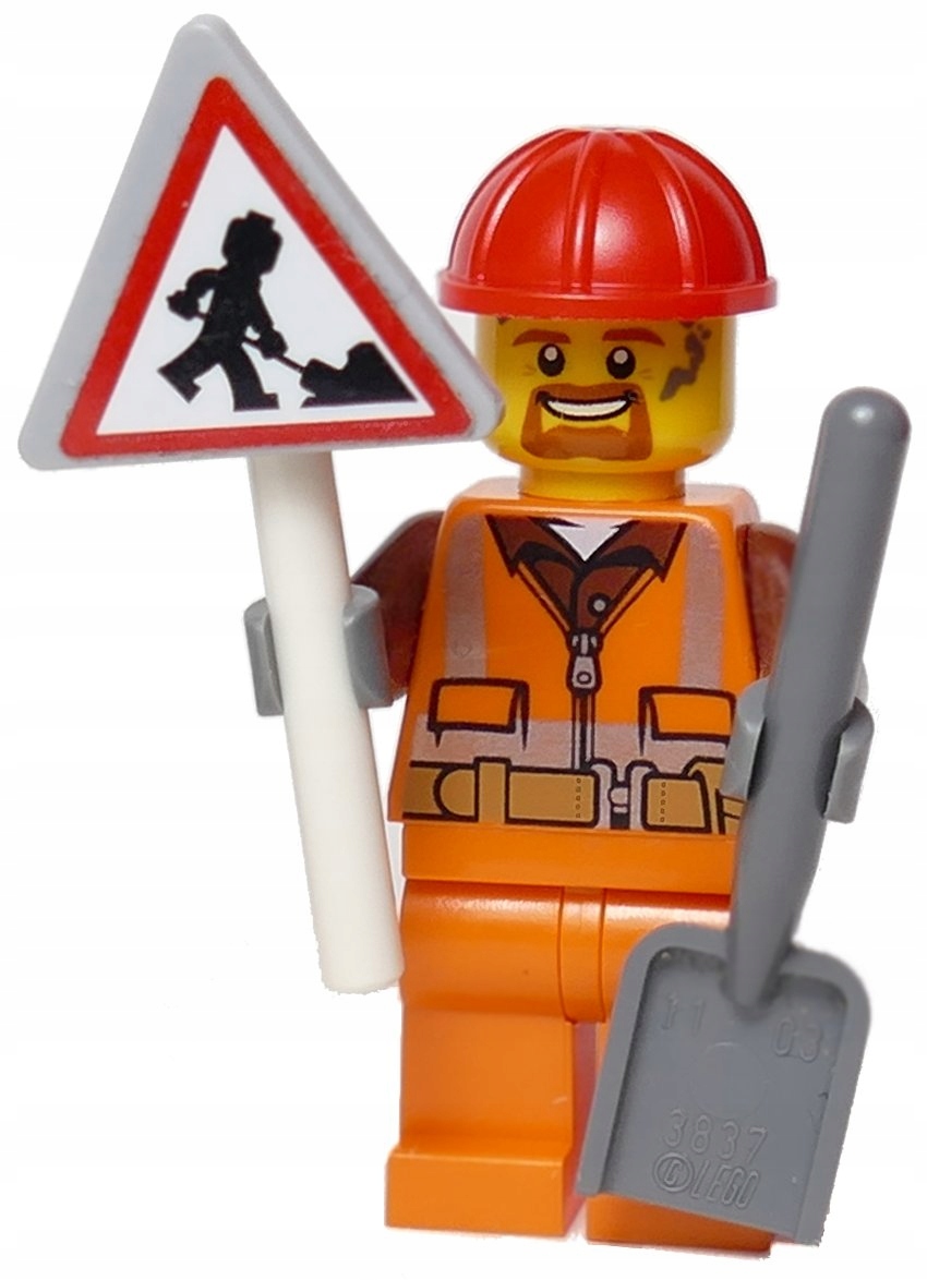 LEGO CITY ROBOTY DROGOWE ROBOTNIK ZE ZNAKIEM 15407986459 - Allegro.pl