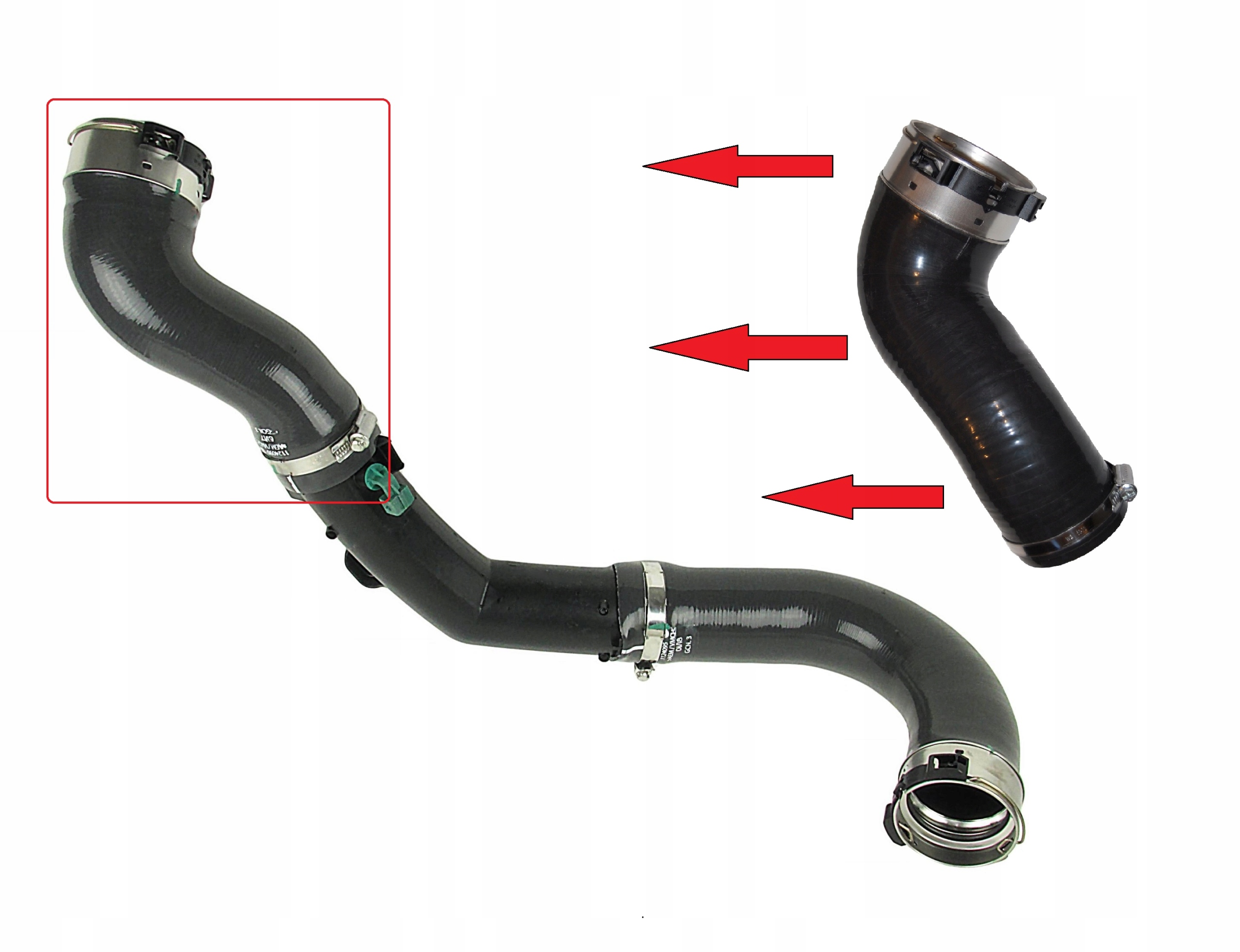 RURA WĄŻ TURBO TURBINY RENAULT MASTER III 2.3 dCi 144600588R 144609413R ...