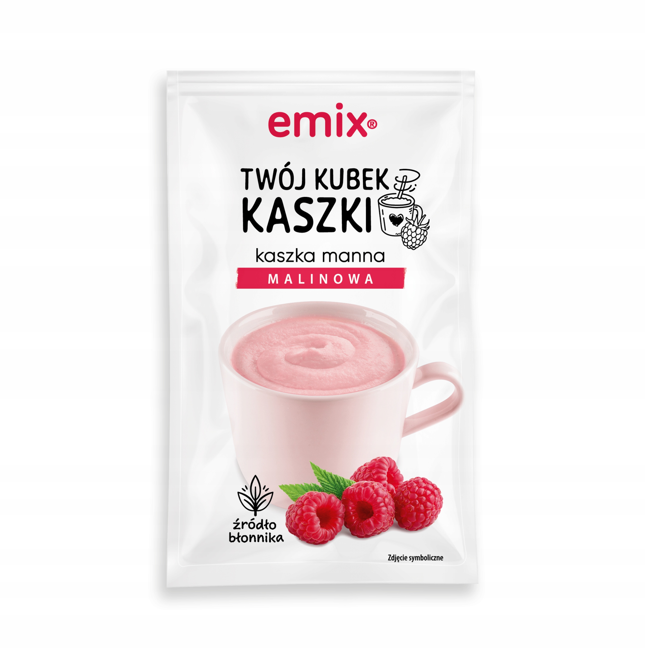 Emix Kaše mana s Malinovou příchutí 48g za 9 Kč - Allegro