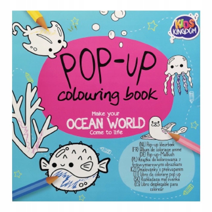 Kolorowanka POP UP 3D Obrazki OCEAN Książki dla dzieci (13129359270 ...