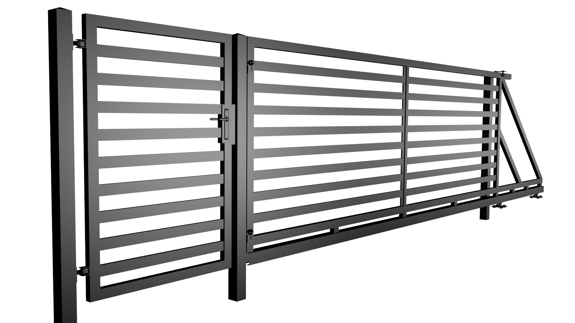 Brama 4m Otwierana w Bramy na Allegro - Drzwi garażowe i przesuwne ...