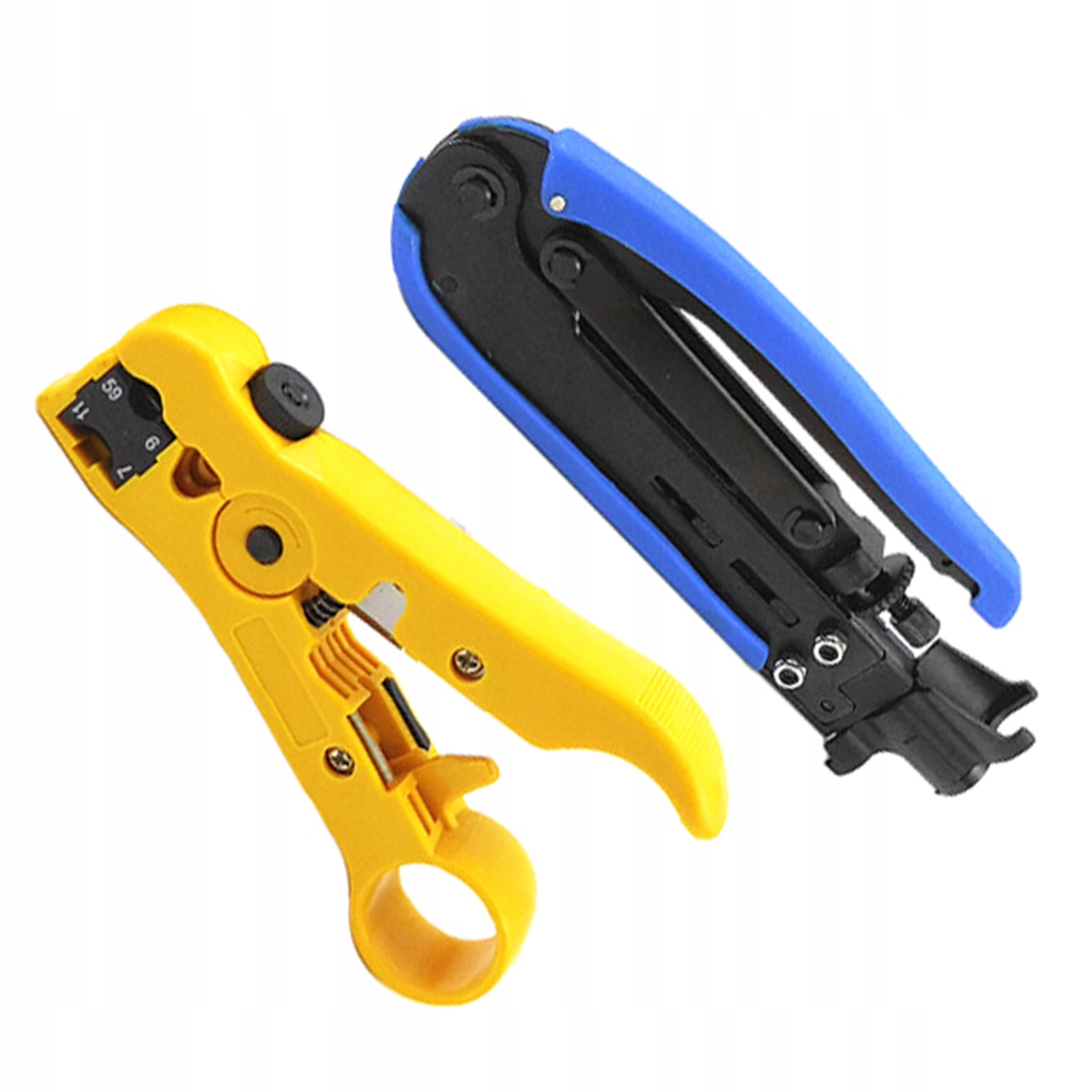 RG6/59/11 Compression Tool Coaxial Connector Coax Cable Crimper ...