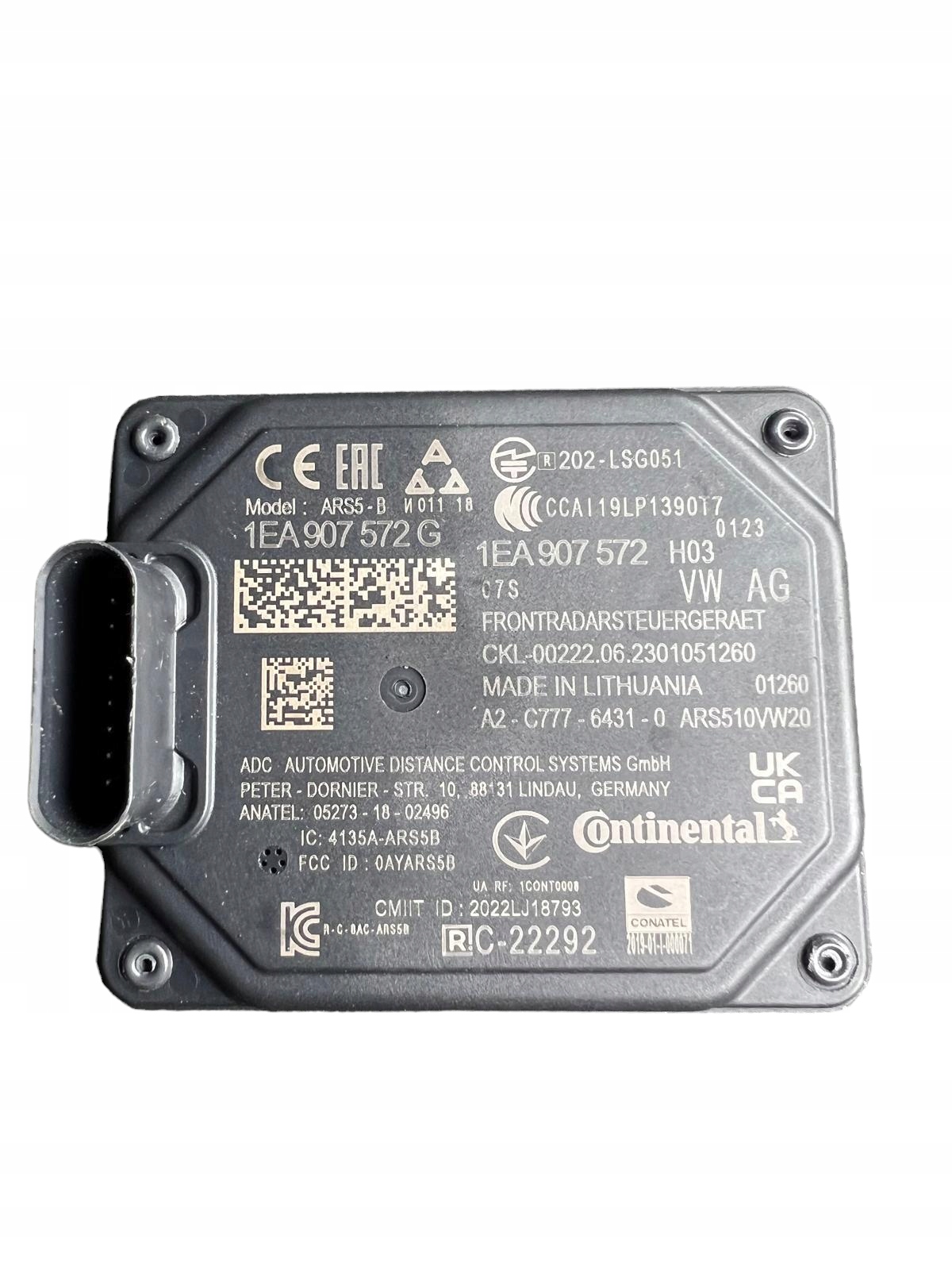 VW ID3 ID4 ID4 Q4 E-TRON ENYAQ RADAR SENSOR ACC ORYGINAŁ za 850.00PLN z Lubin - Allegro ...