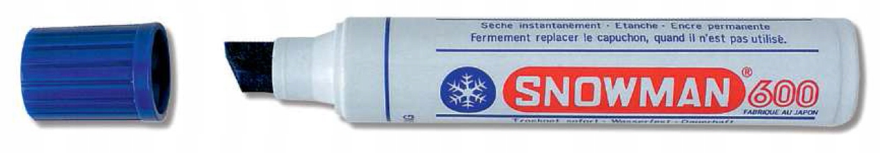 Marker permanentny niebieski Snowman Jumbo 600 1sz • Cena, Opinie ...
