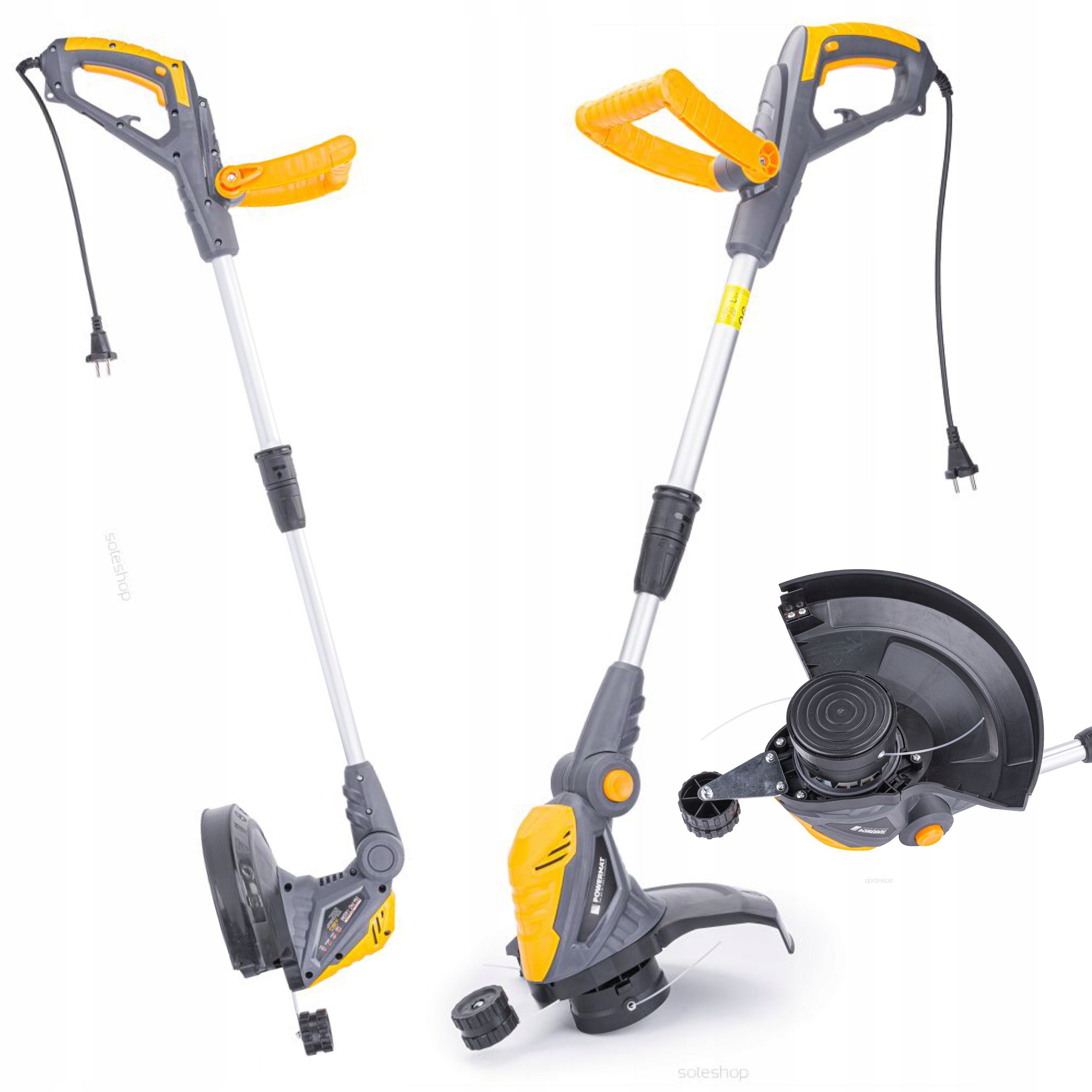 POWERMAT PODKASZARKA ELEKTRYCZNA TELESKOPOWA KOSA 1400W 300MM ŻYŁKA ...