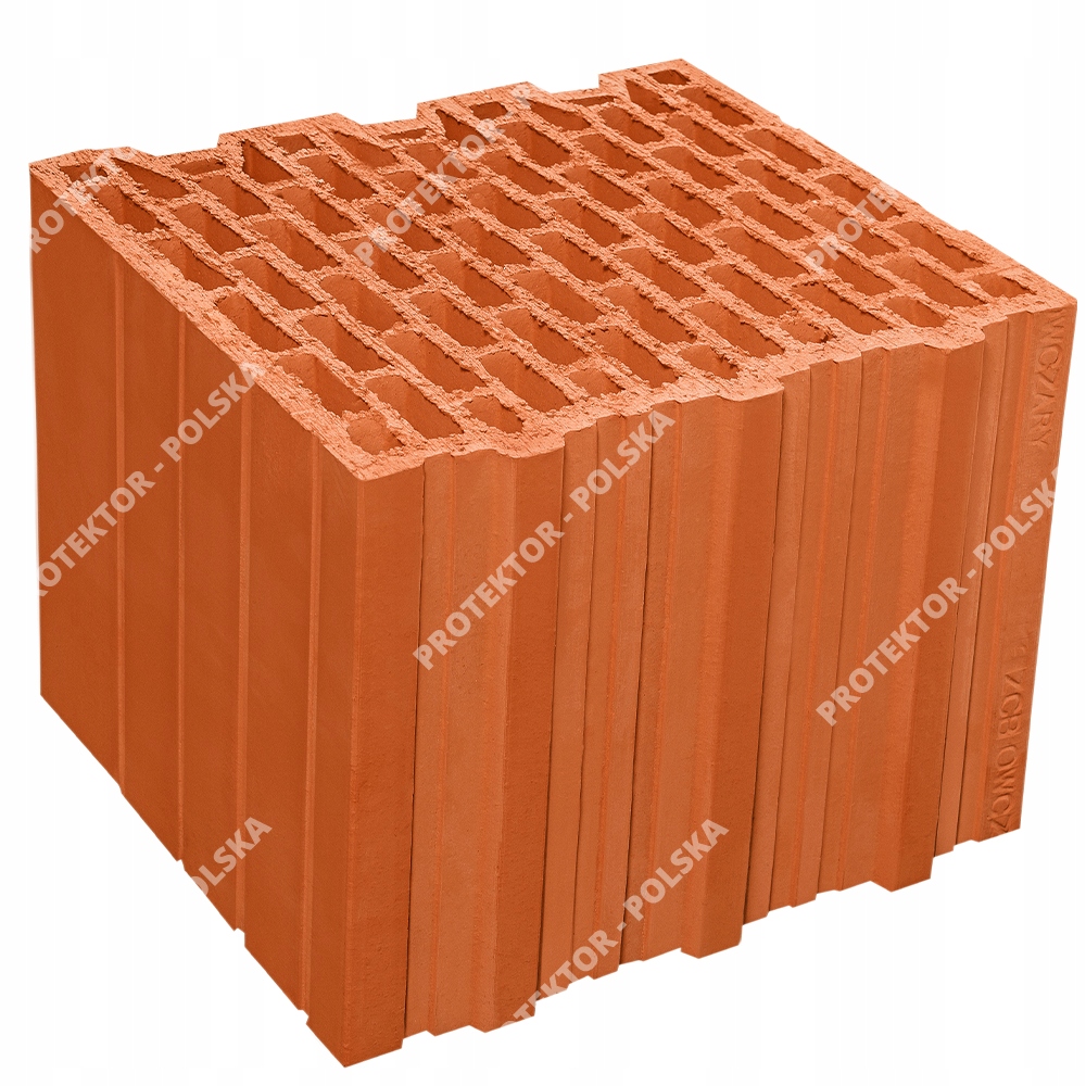 TERMOTON Cegła Ceramiczna 30cm dziurawka kratówka pustak ściana budowa ...