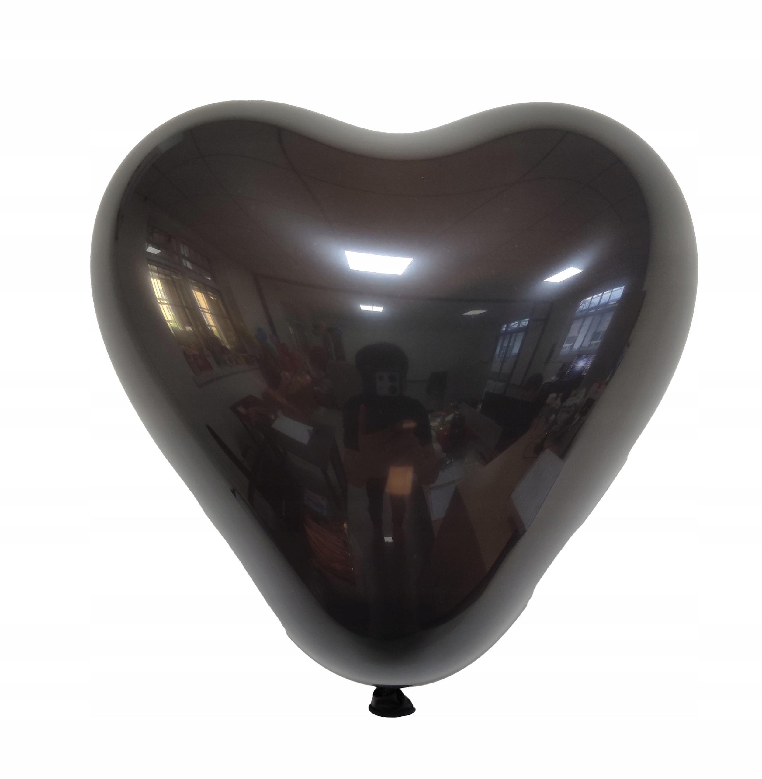 100 db Latex Lufik szív 10 inch 25cm fekete - Allegro