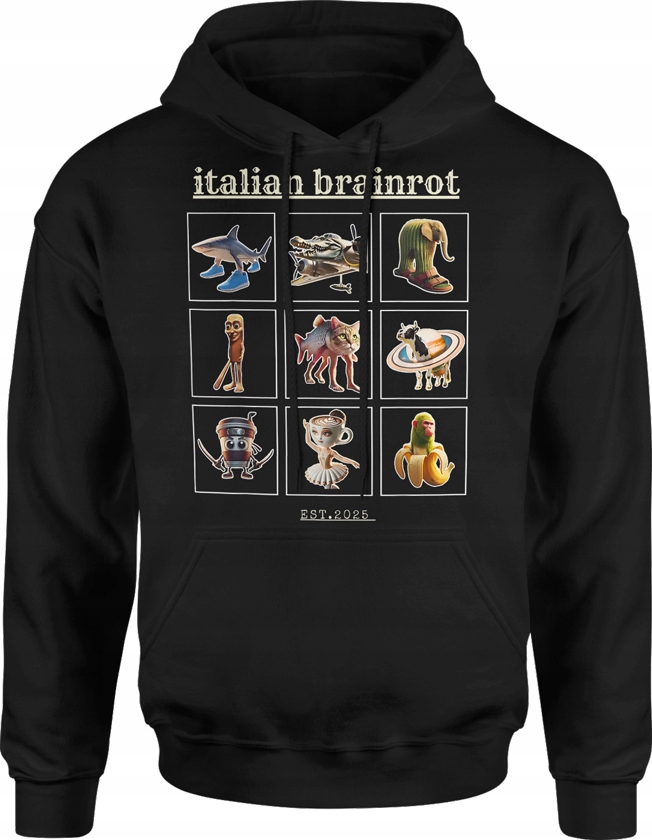 ITALIAN BRAINROT MIKINA TRALALERO TRALALA MEME BOMBARDIRO PÁNSKÁ M za ...