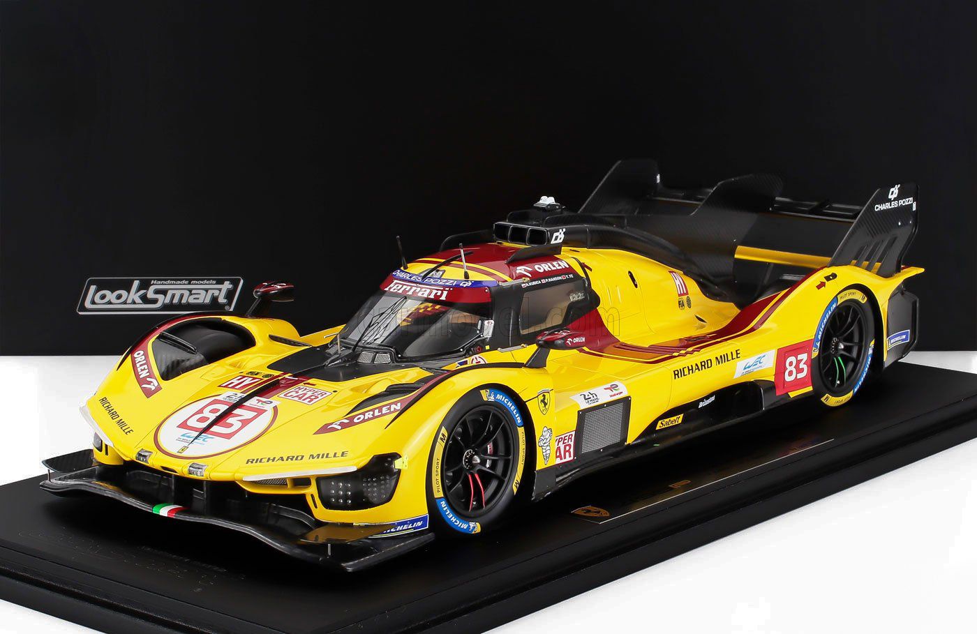 FERRARI 499P Team AF Corse KUBICA Winner Le Mans 2025 1/18 LookSmart ...