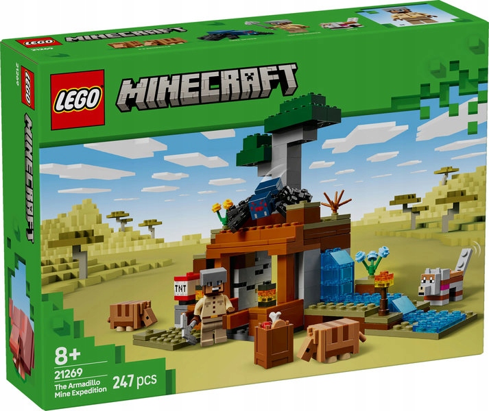 LEGO Minecraft Wyprawa do pancernikowej kopalni 21269 (5702017815435 ...