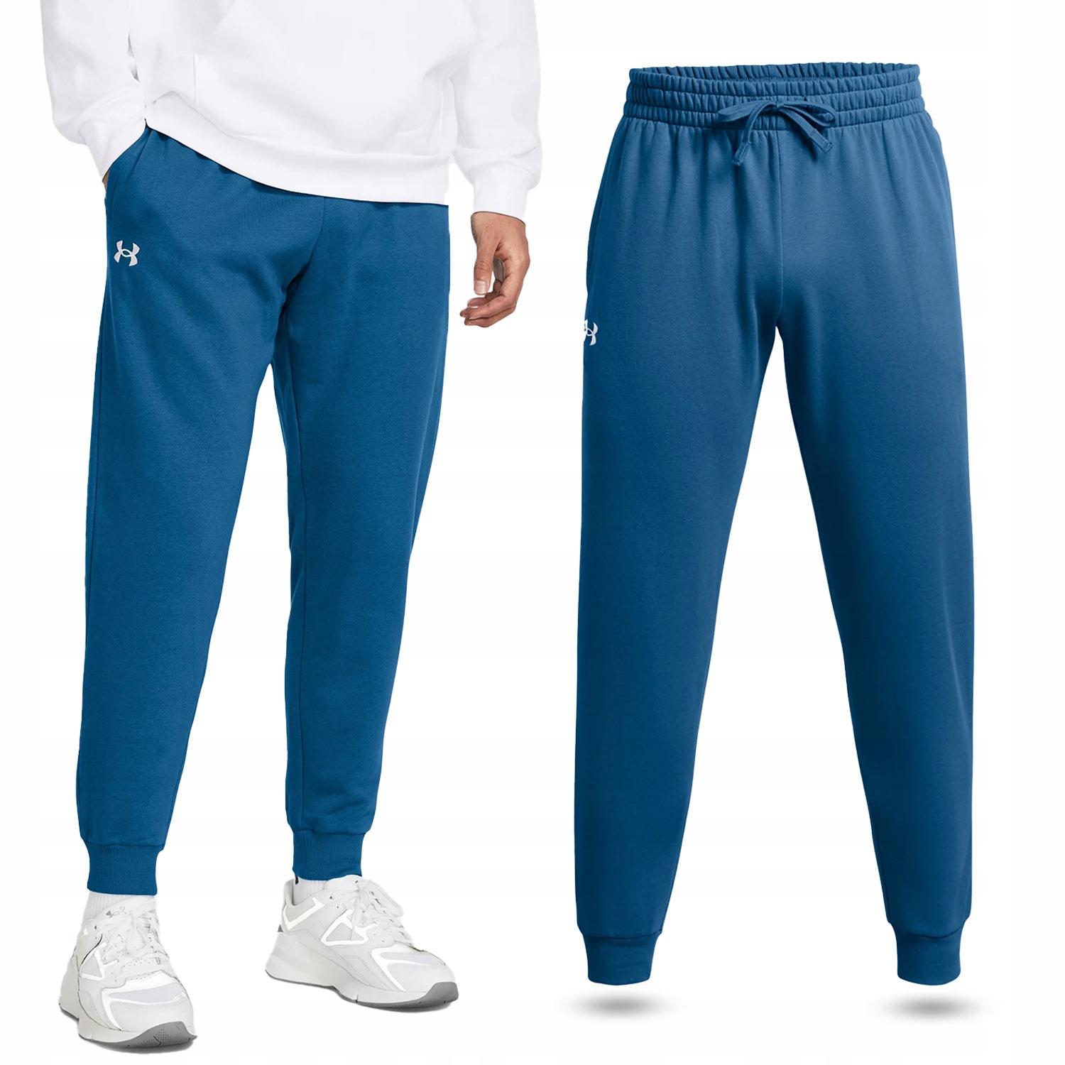 SPODNIE DRESOWE MĘSKIE UNDER ARMOUR DRESY JOGGERY BAWEŁNA SPORT 1379774 ...